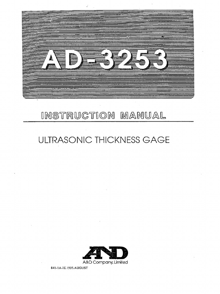 AD-3253 Instruction Manual | PDF