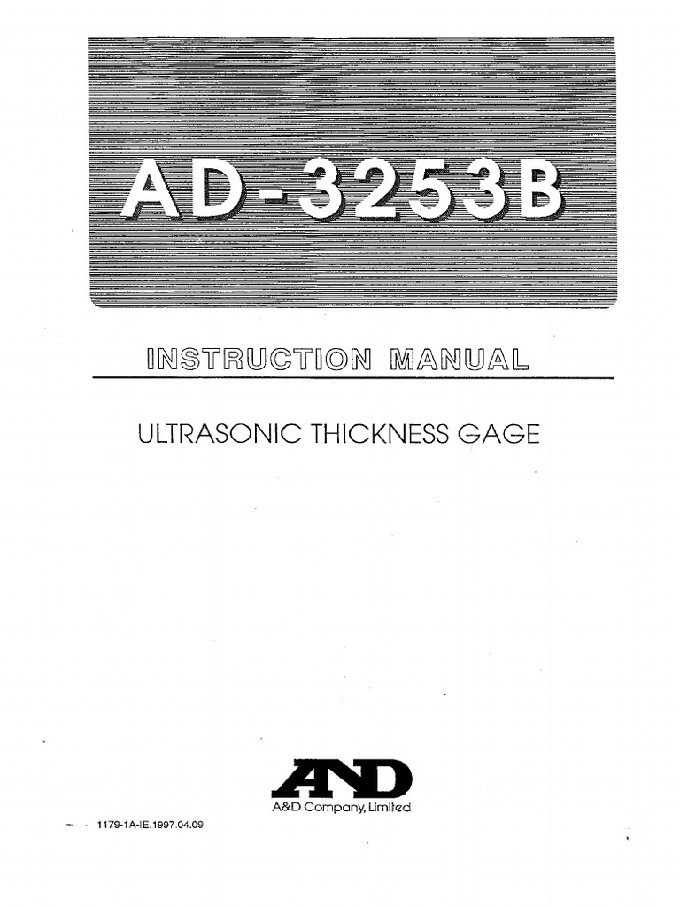 AD-3253B Instruction Manual | PDF