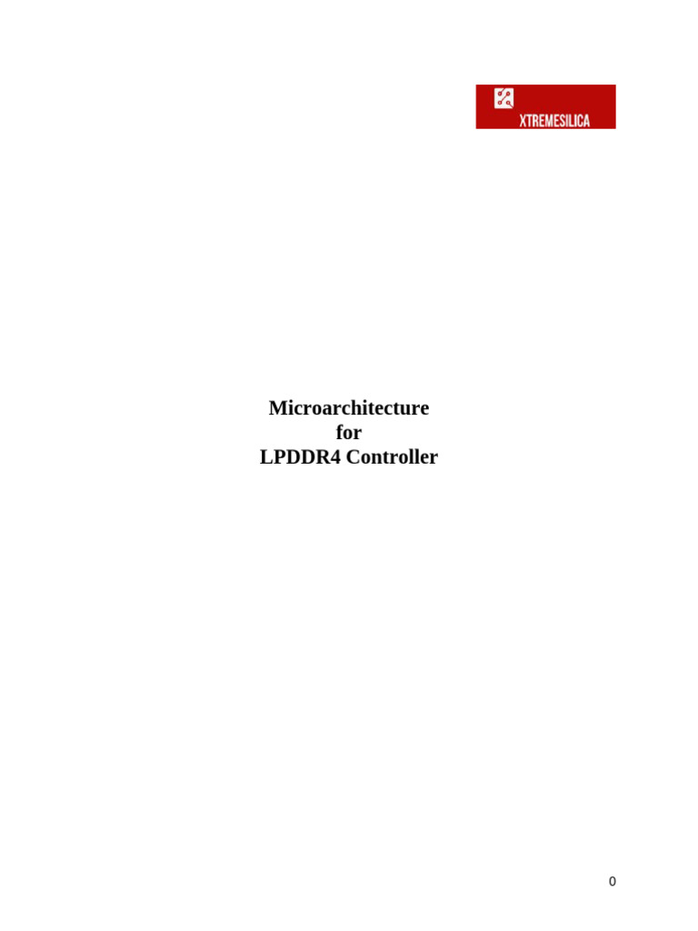 Microarchitecture of LPDDR4 Controller | PDF
