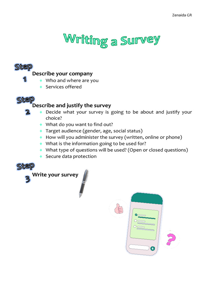 Writing A Survey | PDF