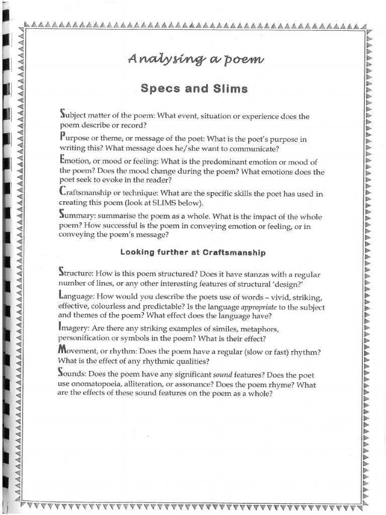 Specs & Slims | PDF