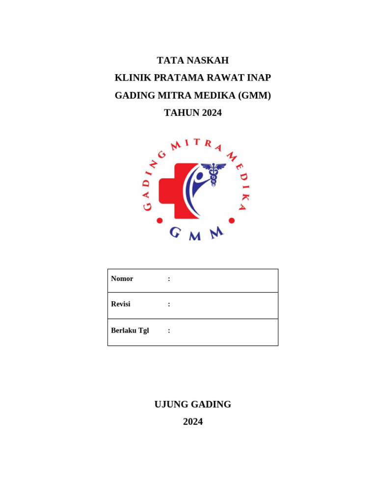 Pedoman Tata Naskah Klinik GMM OK-1 | PDF