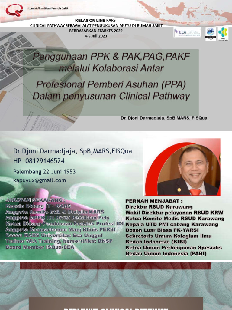 DR Djoni Darmadjaja 1 Penggunaan Ppkpakpagpakf Dalam Penyusunan CP 040723 447 | PDF