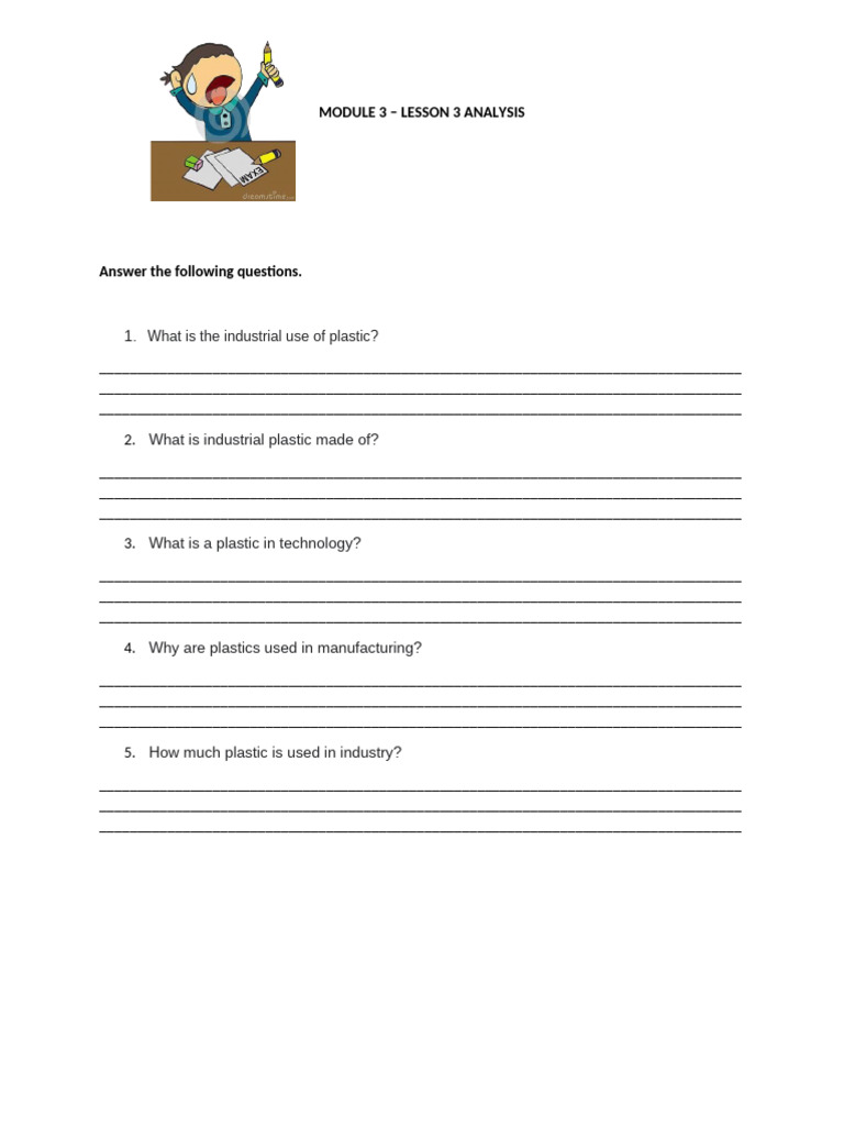 Module 3 - Lesson 3 Analysis | PDF