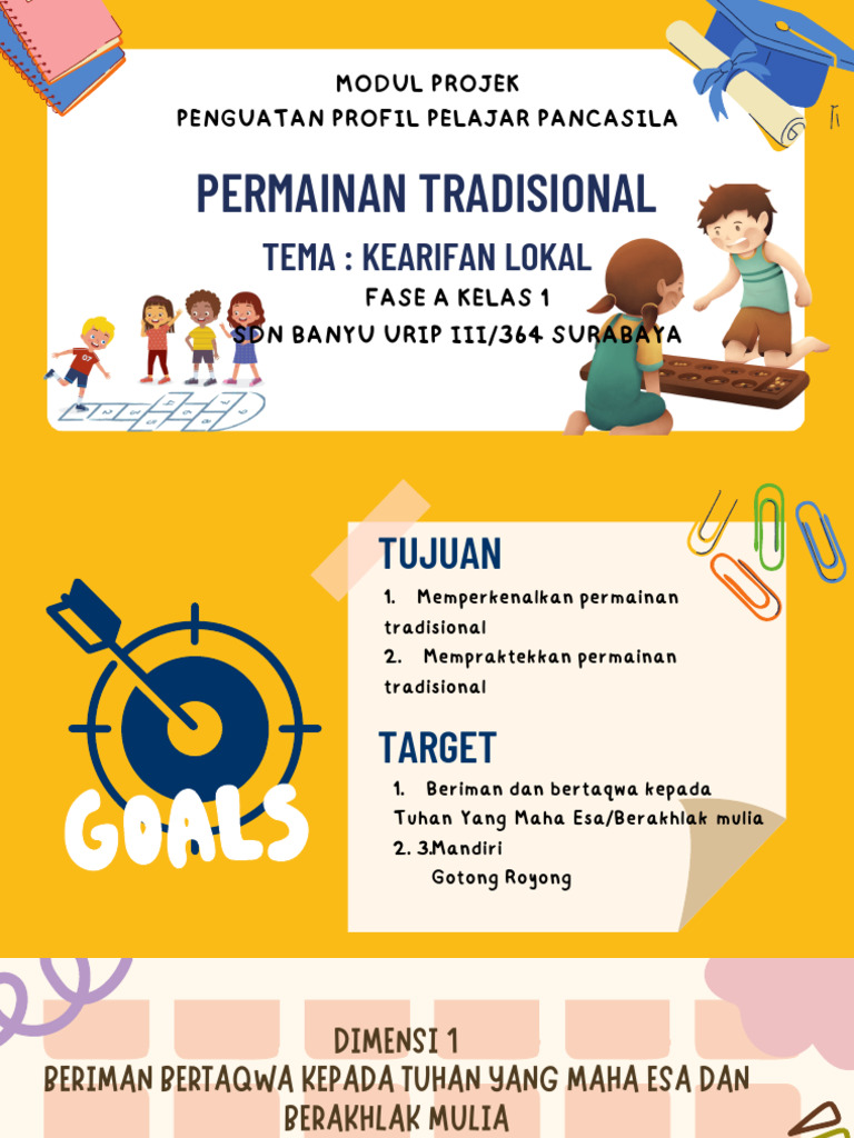 Modul Projek - Modul p5 - Permainan Tradisional - Fase A PDF | PDF Modul Projek - Modul p5 - Permainan Tradisional - Fase A PDF | PDF
