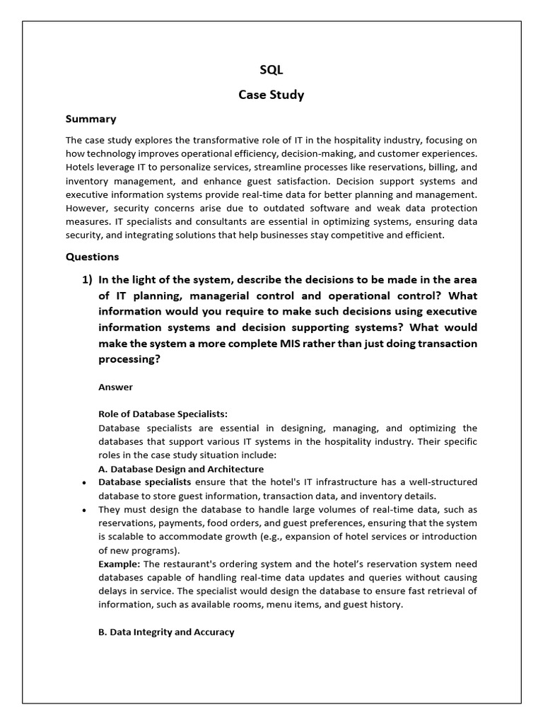 Case Study 204 | PDF