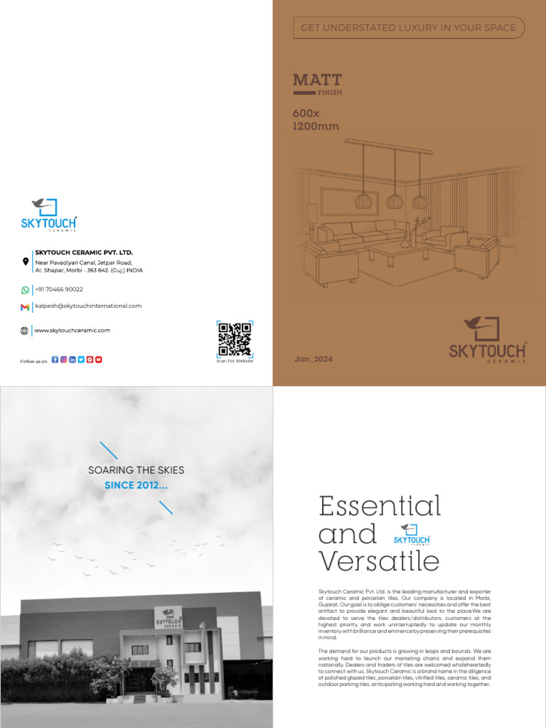 Skytouch 600x1200 Matt Catalogue 2024 Final | PDF