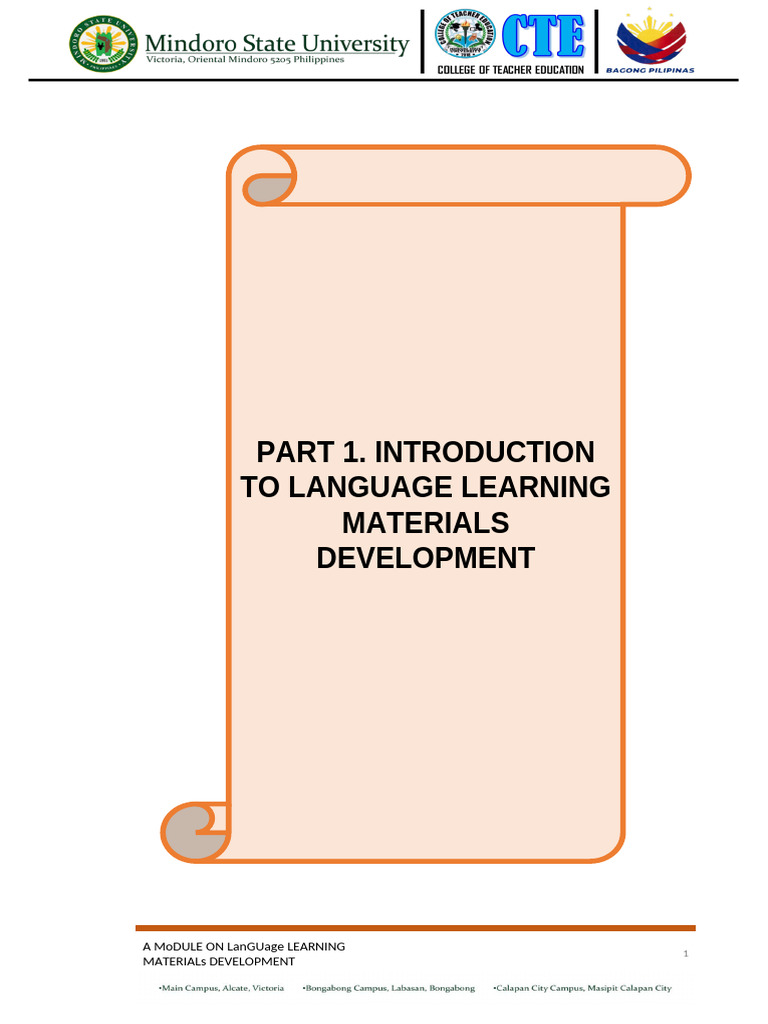 Part 1 Lesson 1 LLMD | PDF