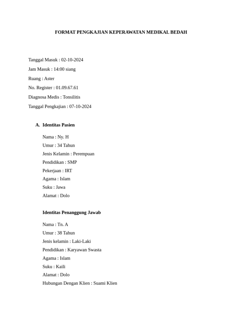 Askep Aster Menyala | PDF