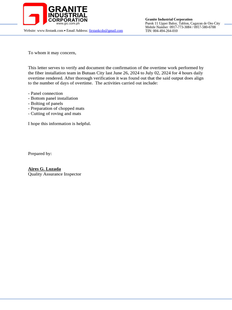 Gic Final and Official Letter Head | PDF