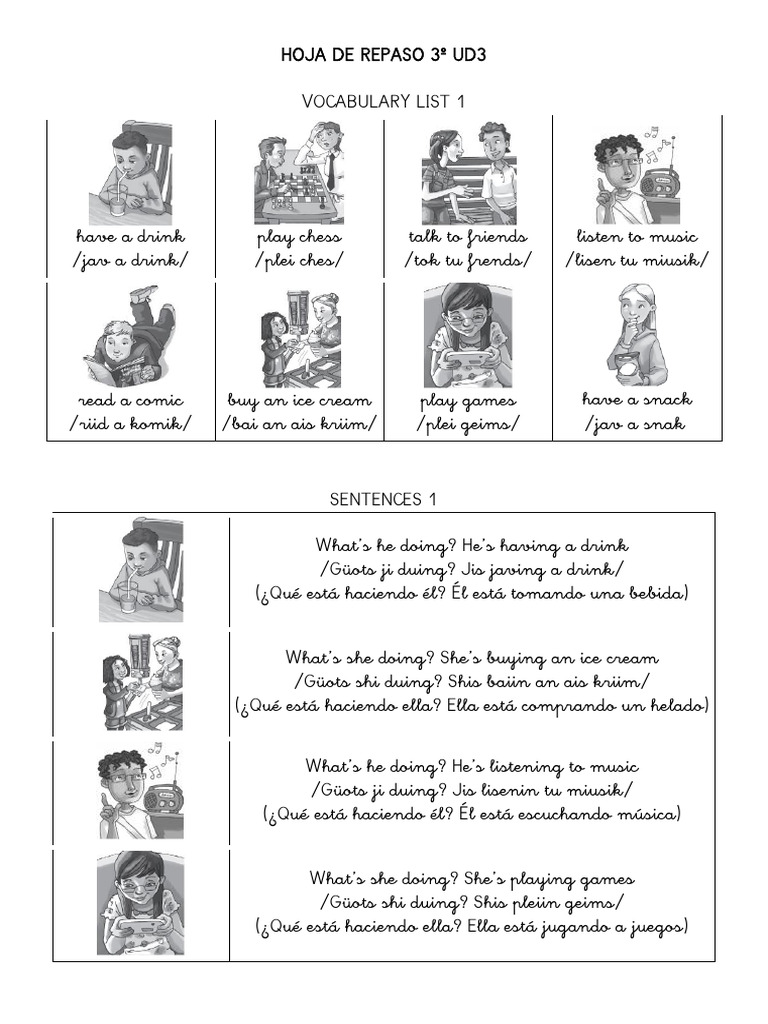 Rooftops 3 - Ficha de Repaso UD3 | PDF