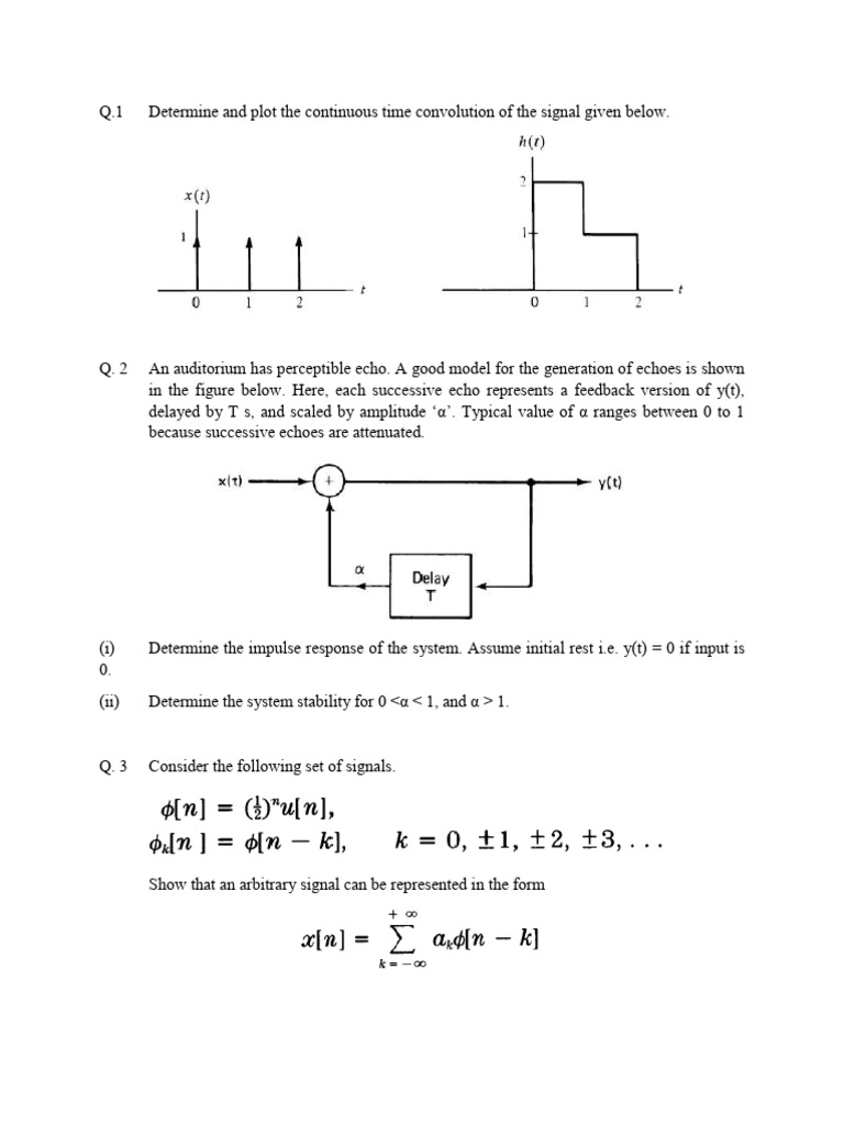 Assignment Signals and System | PDF