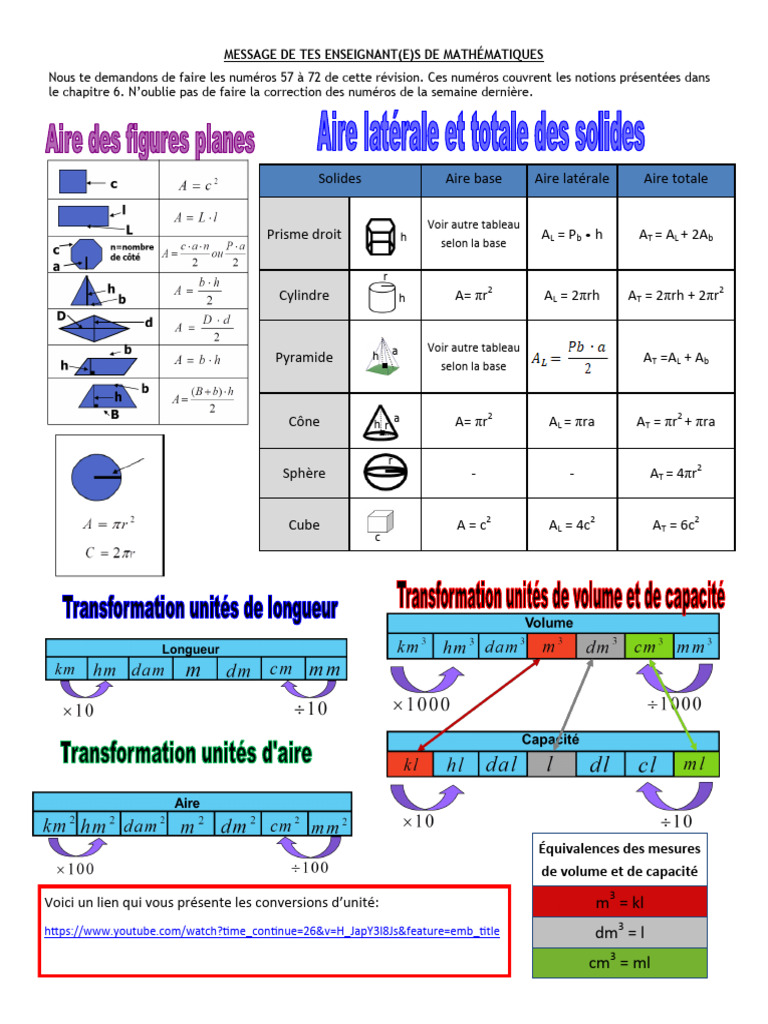 Complément Math Sec3 8 Juin | PDF