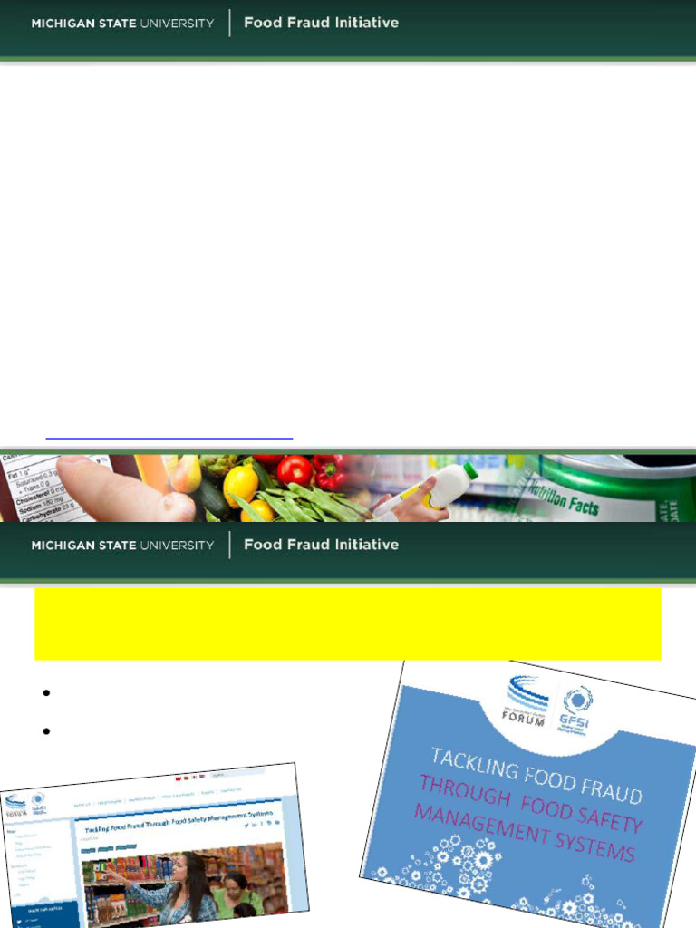 Food Fraud Prezentacija Engleski | PDF