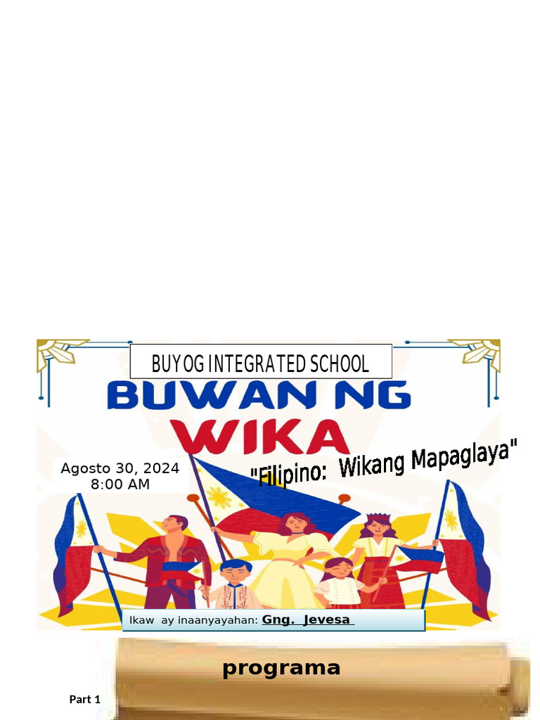 PROGRAM Buwan NG Wika | PDF