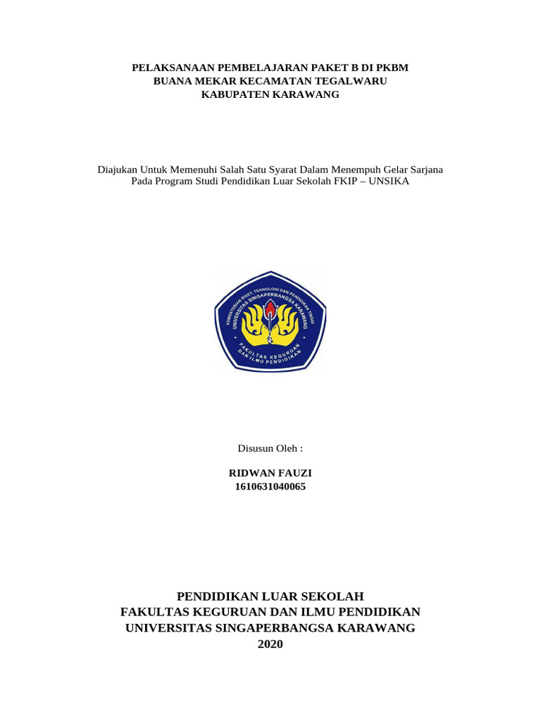 Skripsi Ridwan | PDF