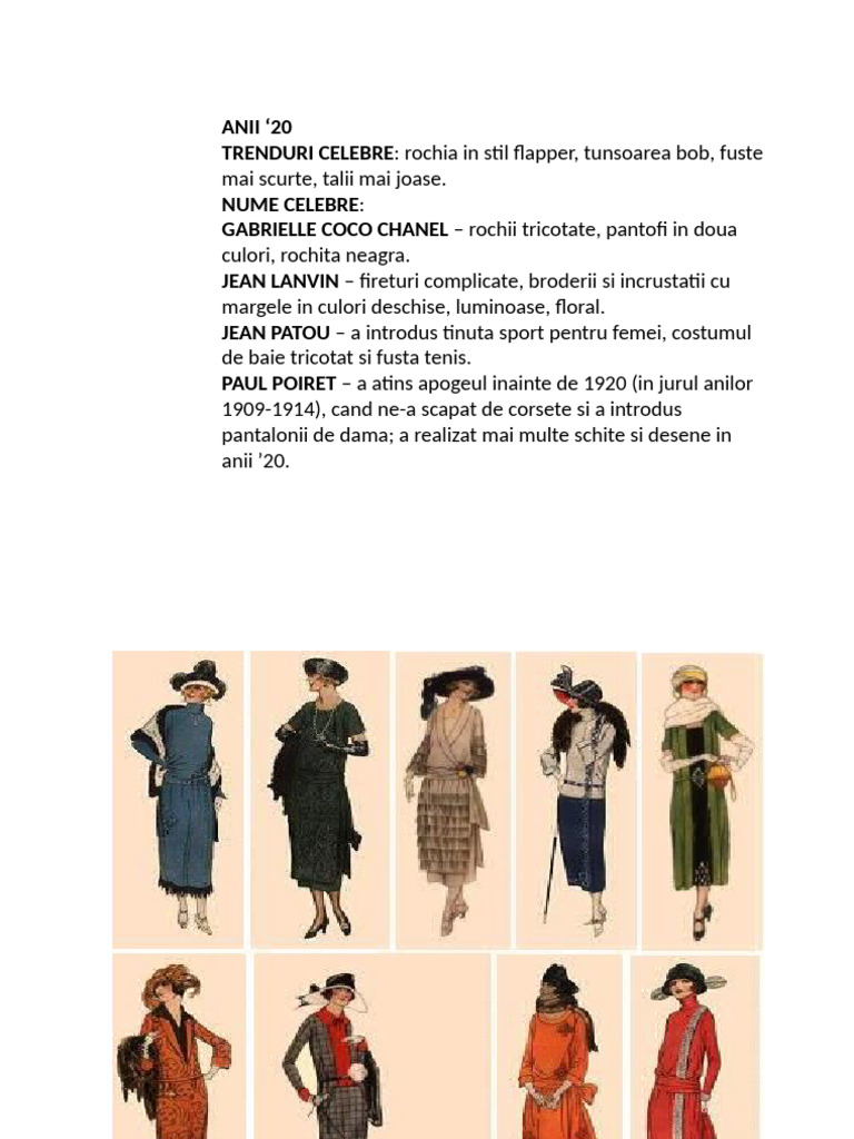 Moda ANII 20 60 | PDF