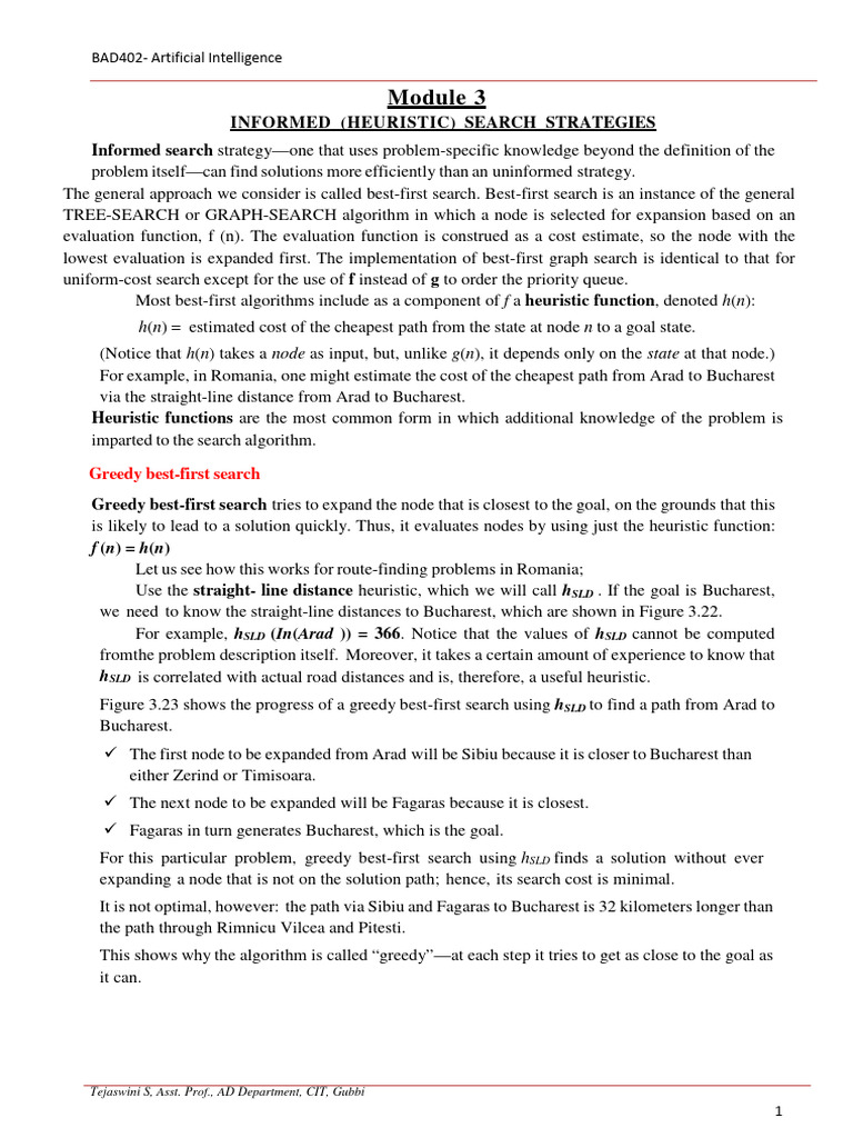 Informed (Heuristic) Search Strategies Informed Search: F H N H N N H N ...