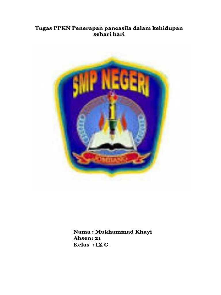 Tugaa PPKN KHAYI | PDF