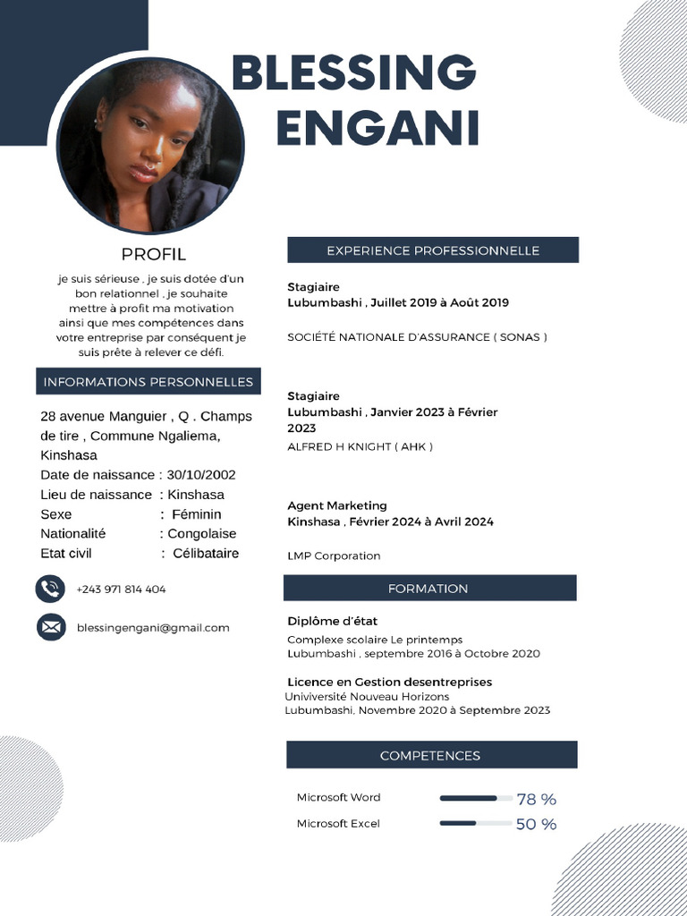CV Blessing Engani | PDF