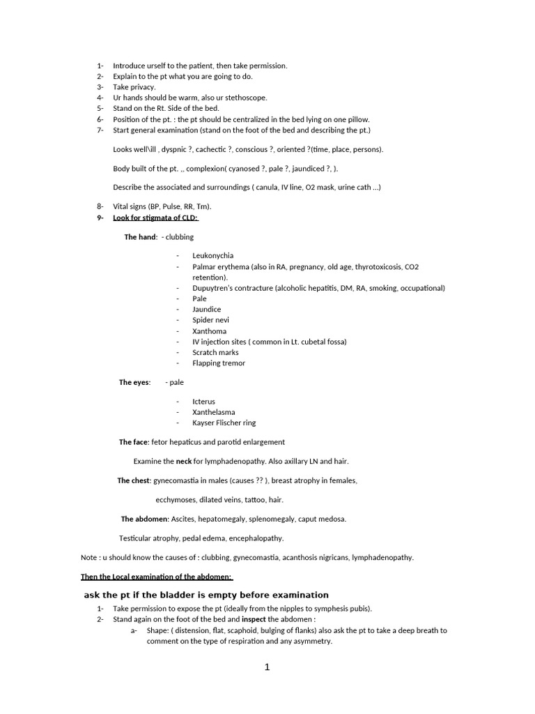 Abdomin + Respiratory + Hand of RA | PDF