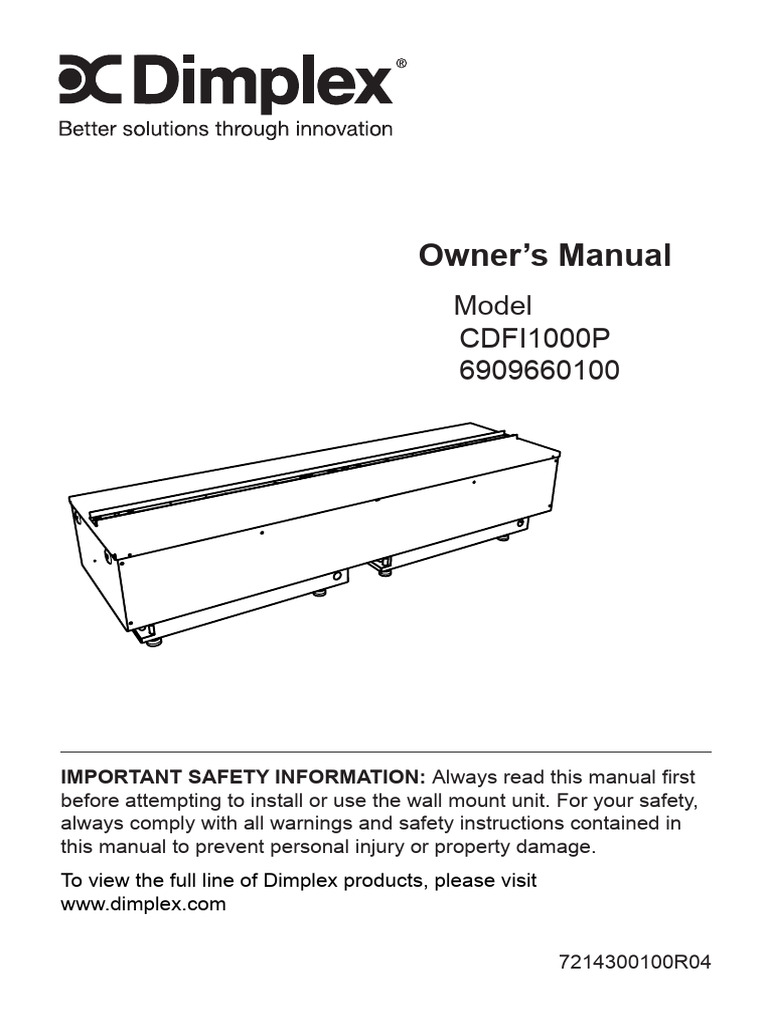 Dimplex Fireplace Fixing | PDF