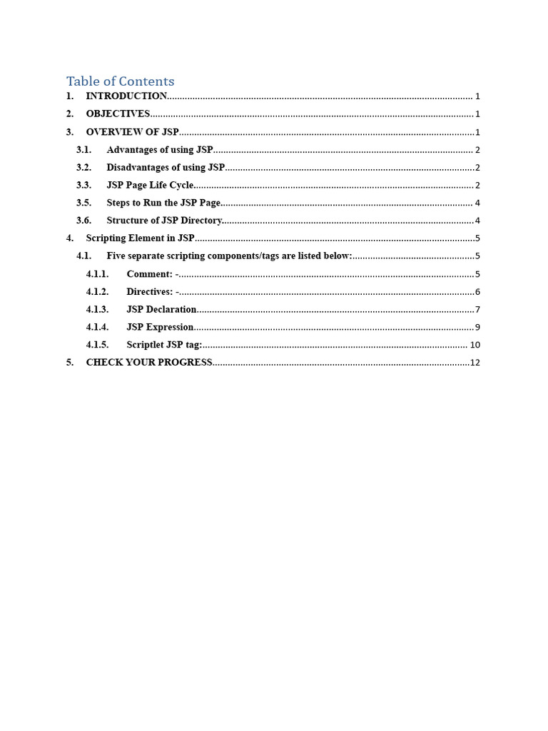 26 JSP Components and Tags | PDF