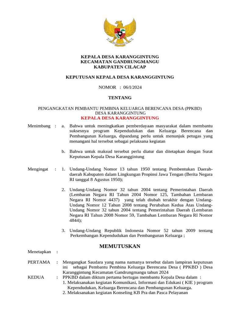 SK PPKBD Dan Sub PPKBD | PDF