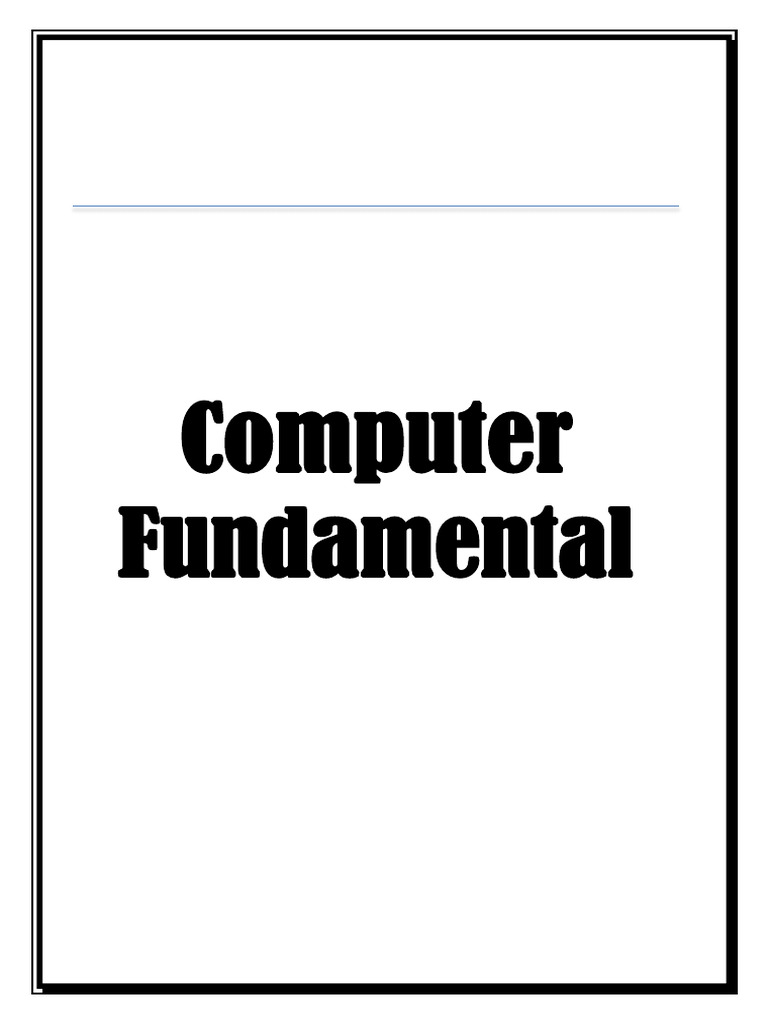 AIM Computer-Fundamental | PDF