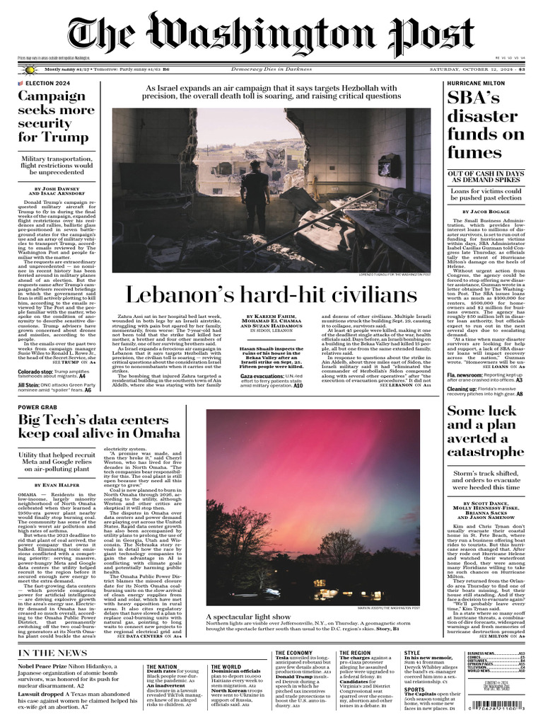 OceanofPDF - Com The Washington Post - October 12 2024 - The Washington Post | PDF