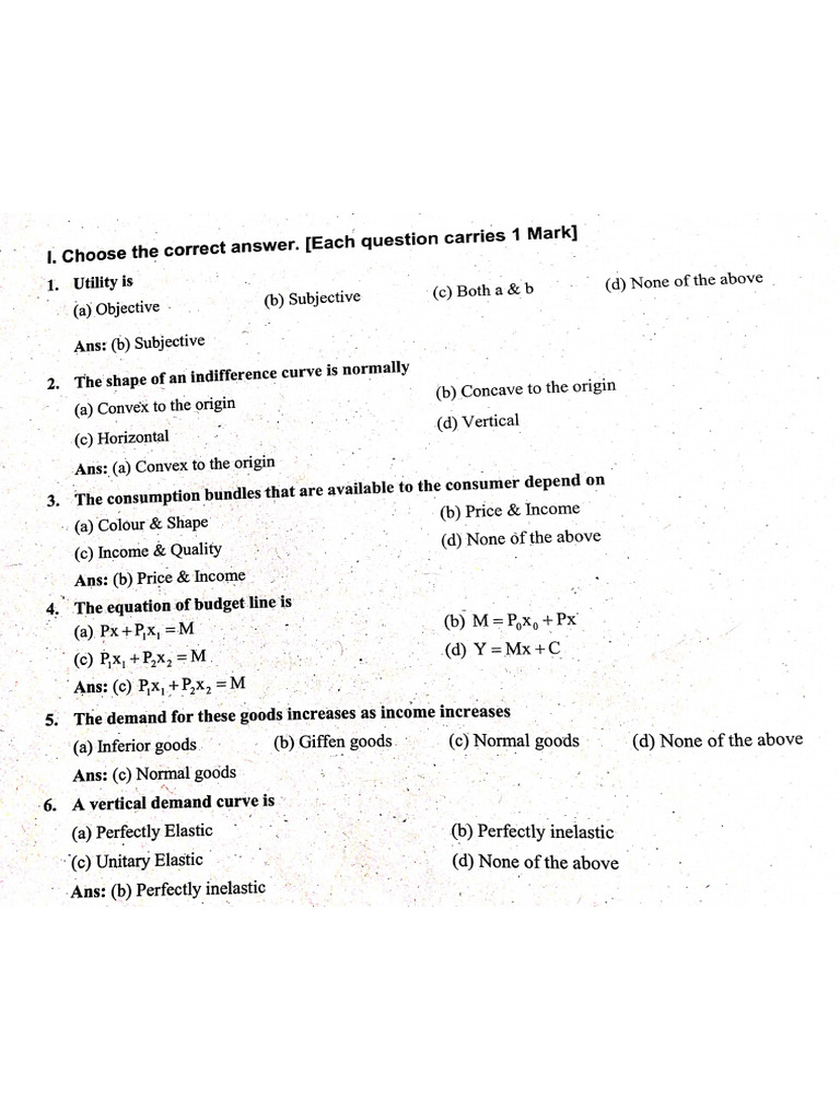 Microeconomics Chapter 2 | PDF