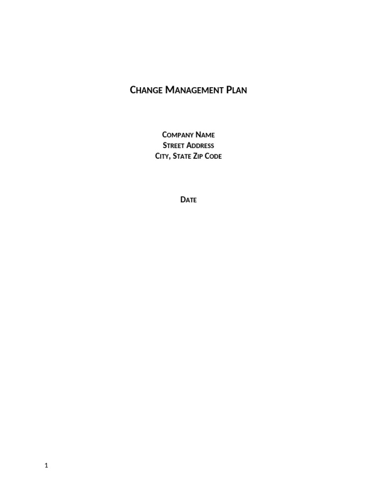 Change-Management-Plan | PDF