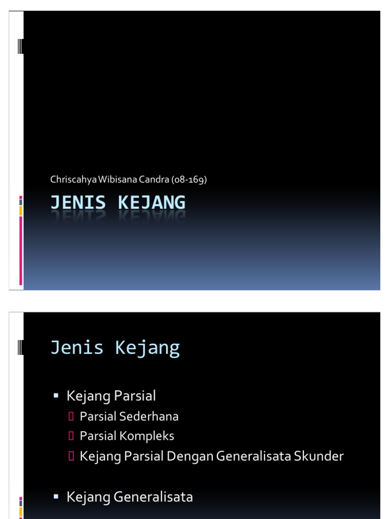 Jenis-jenis Kejang yang Perlu Diketahui | PDF