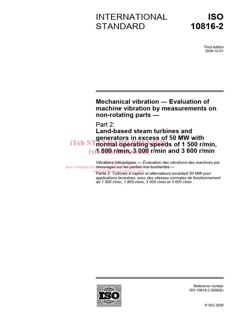 ISO-10816-2-2009 | PDF