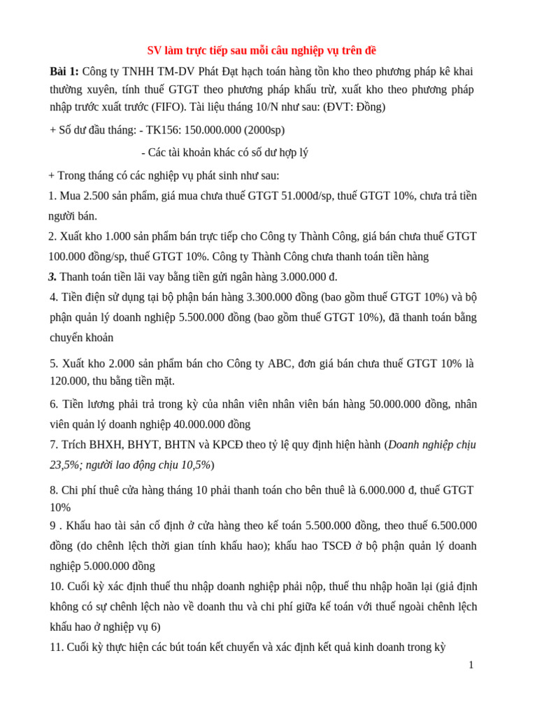 Kiểm tra thường kỳ KTTC2 - Nnóm | PDF