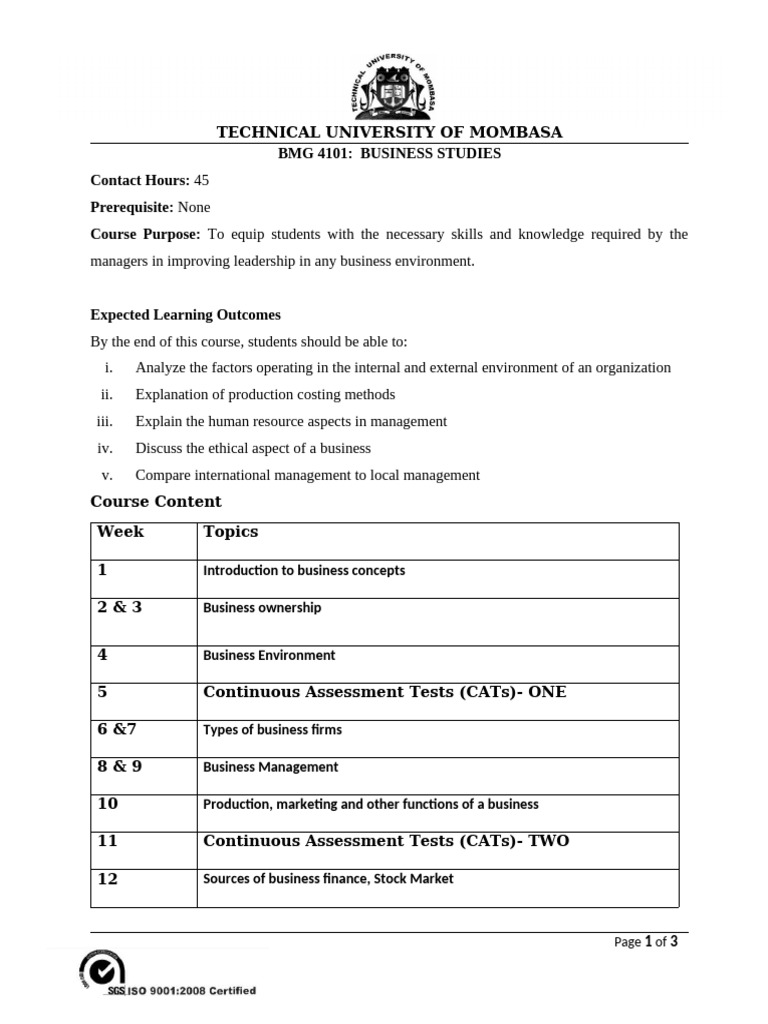 BUSINESS STUDIES---- | PDF