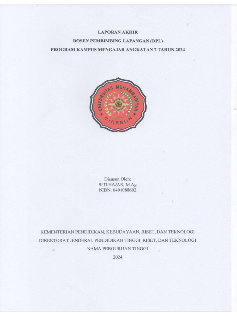 Cover Laporan Akhir Km7 | PDF