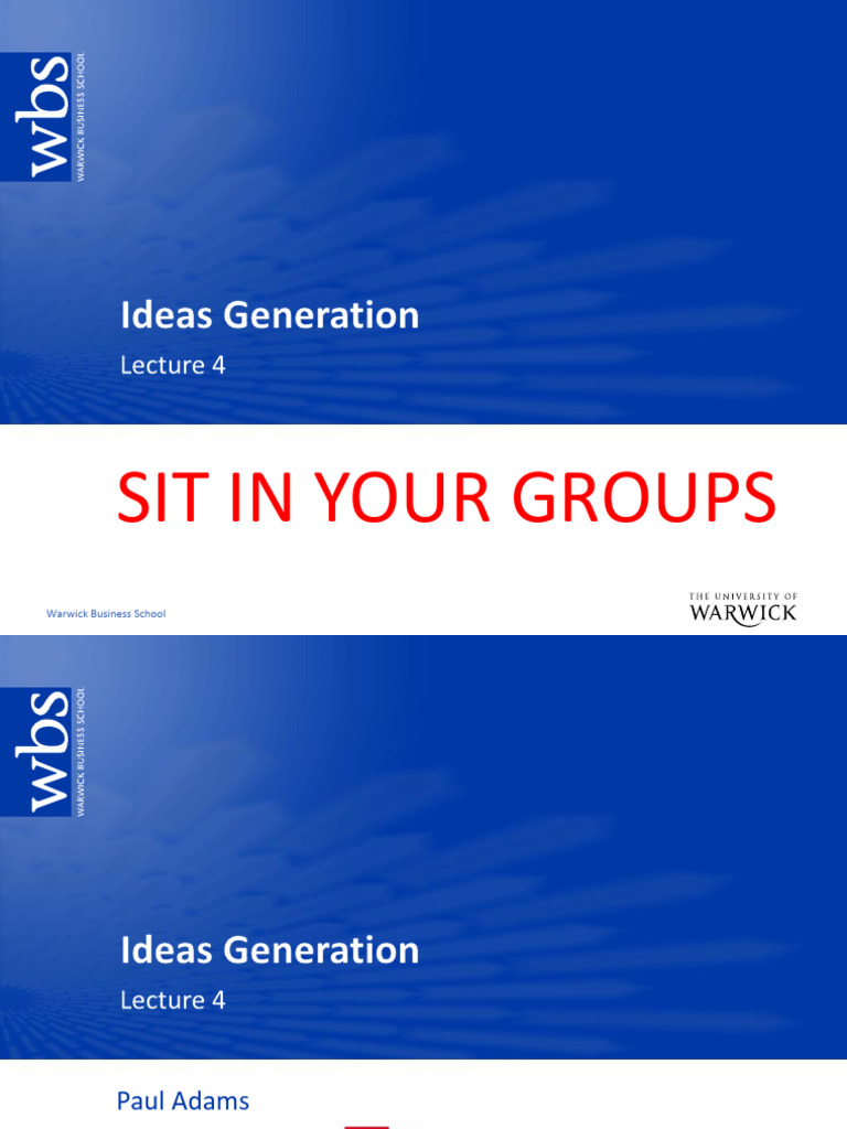 Lecture-4-Idea-Generation | PDF