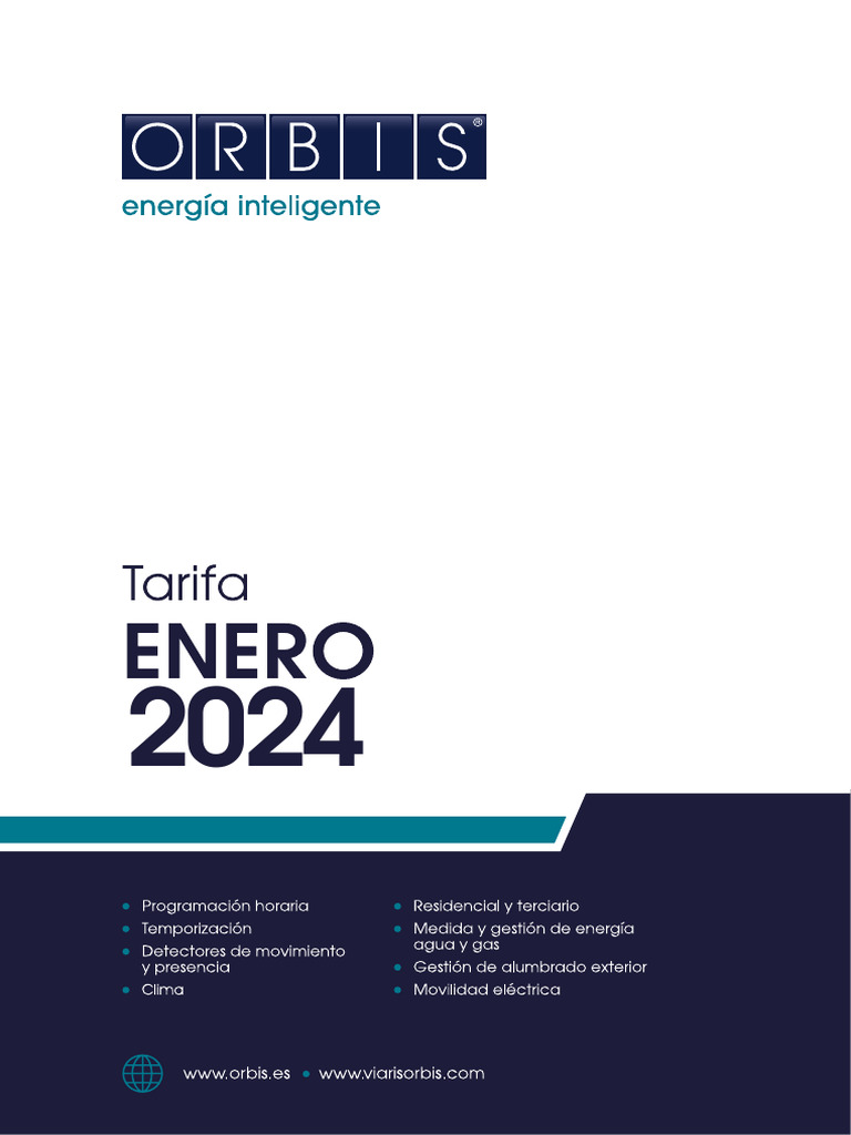 ORBIS Tarifa 2024 | PDF
