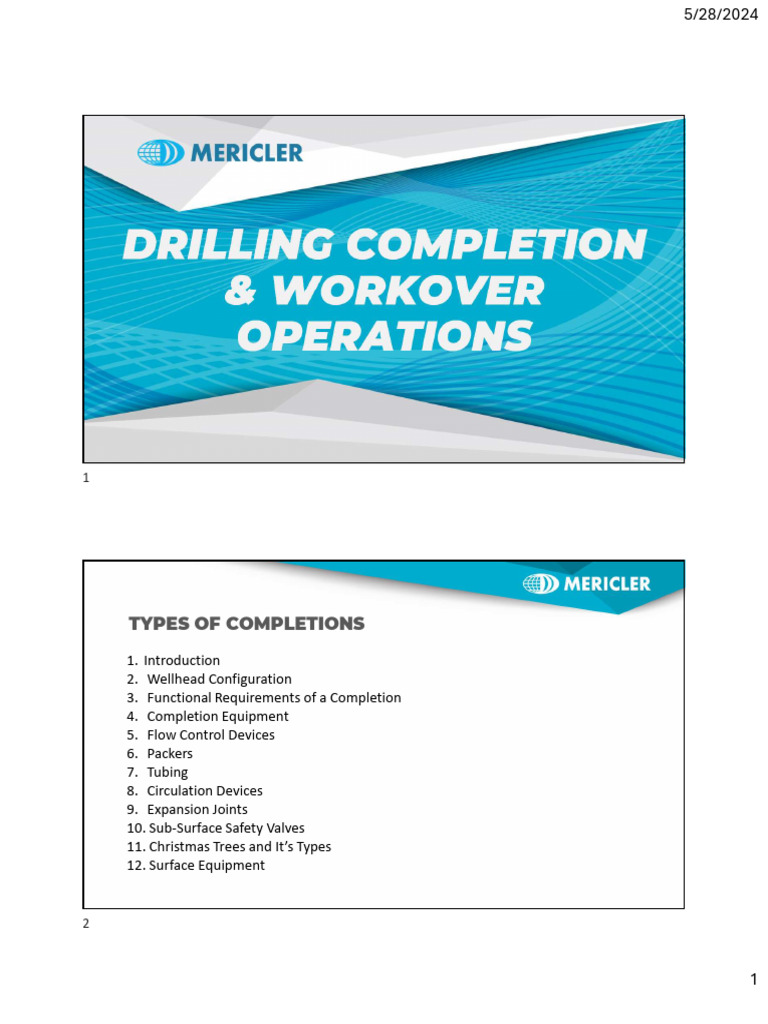 DRILLING COMPLETION WORKOVER OPERATIONS | PDF DRILLING COMPLETION WORKOVER OPERATIONS | PDF