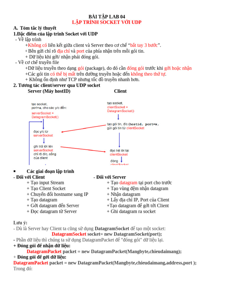 Lab04 LaptrinhUDP | PDF