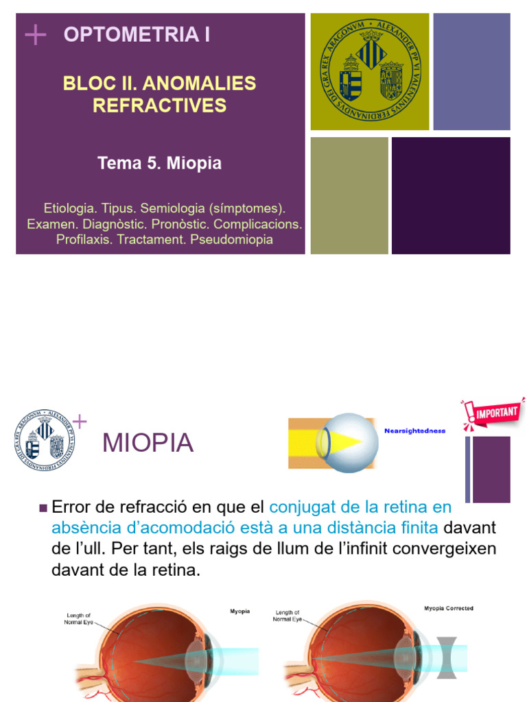 Tema 5. Miopia | PDF