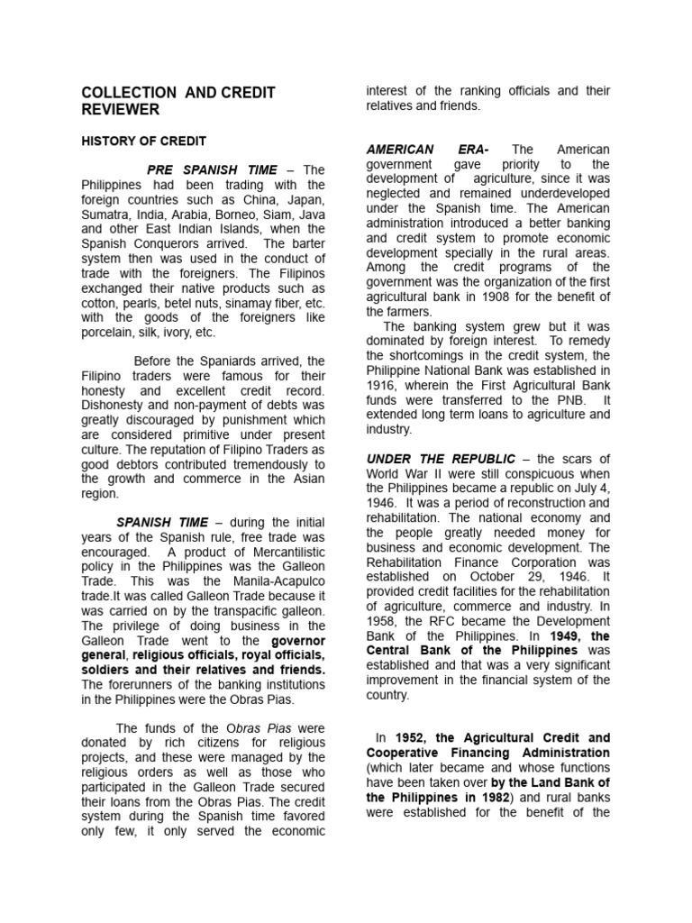 Collection and Credit Reviewer | PDF