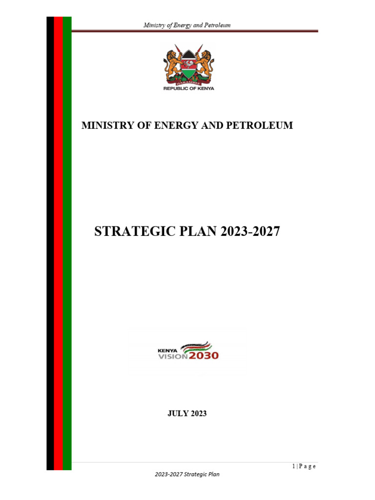 MoE&P Final Draft Strategic Plan 2023-2027 | PDF