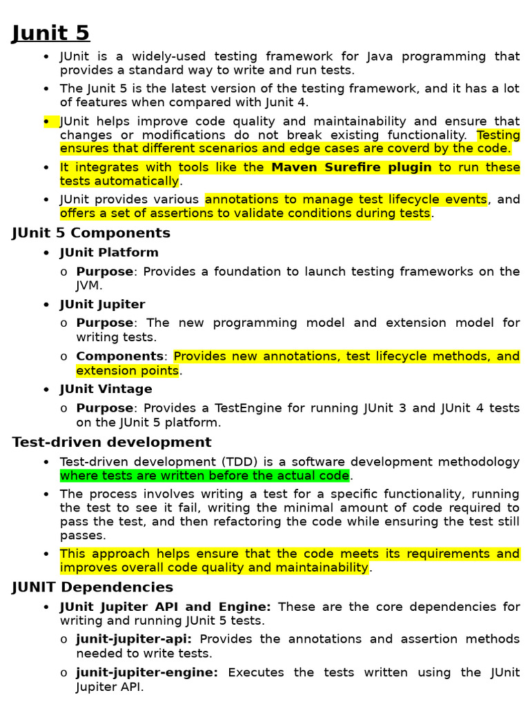 Junit 5 and Mockito and Swagger | PDF