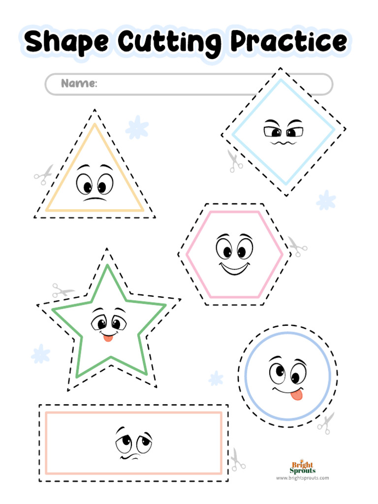 Shape Cutting Practice | PDF