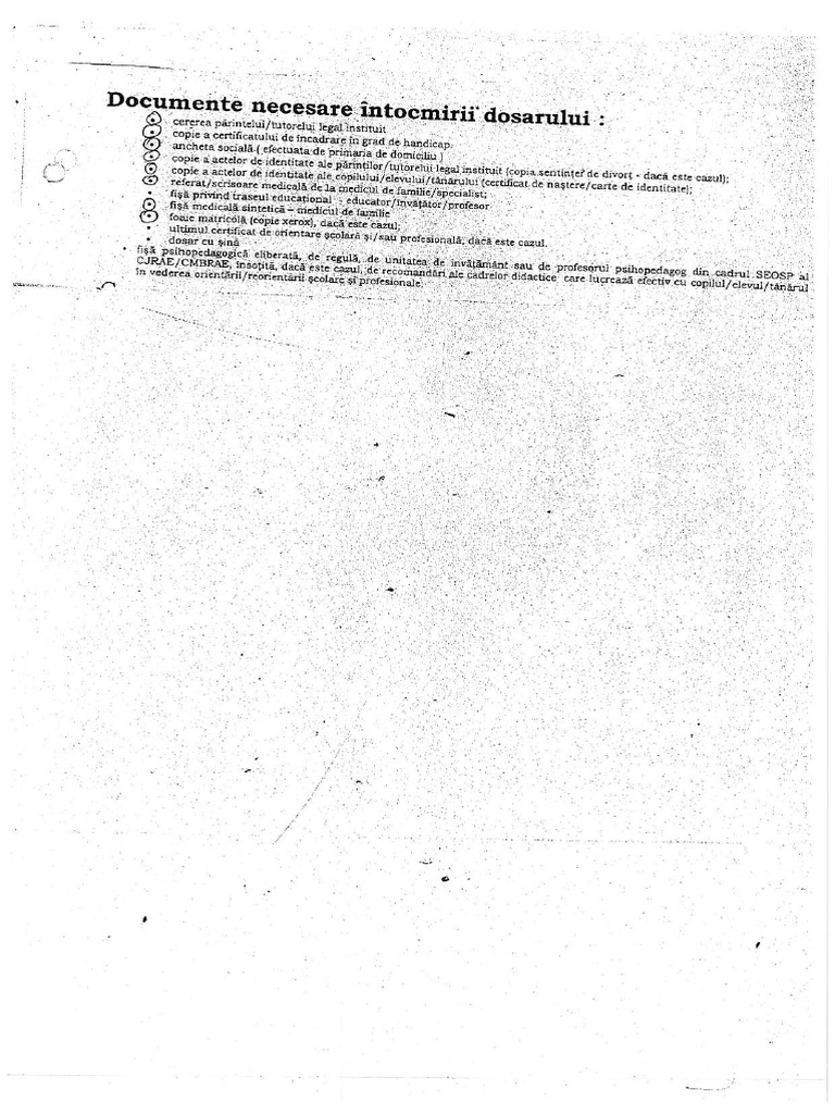 dosar elev CES | PDF