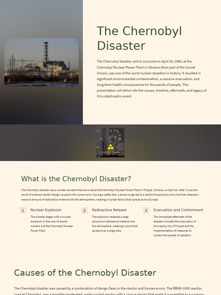 The-Chernobyl-Disaster ppt | PDF