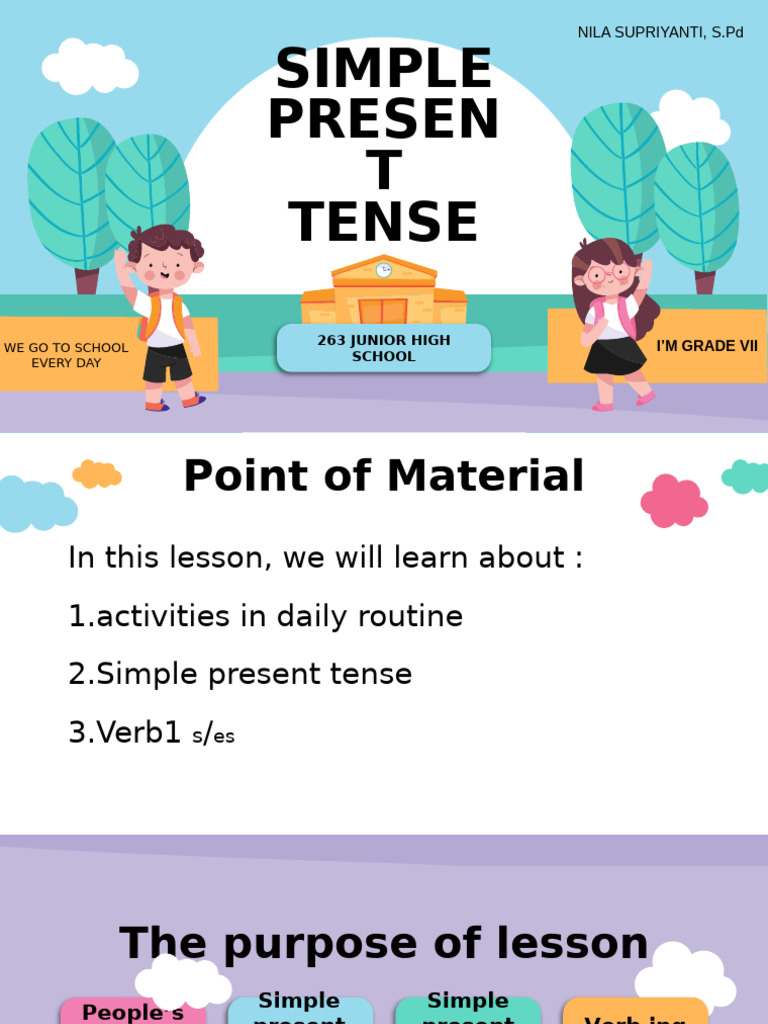 Simple Present Tense Kelas 7 | PDF