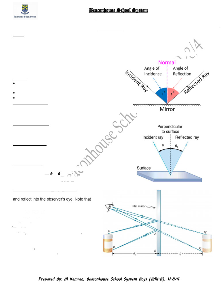 Beaconhouse School System: Physics Handout NAME: - DATE | PDF